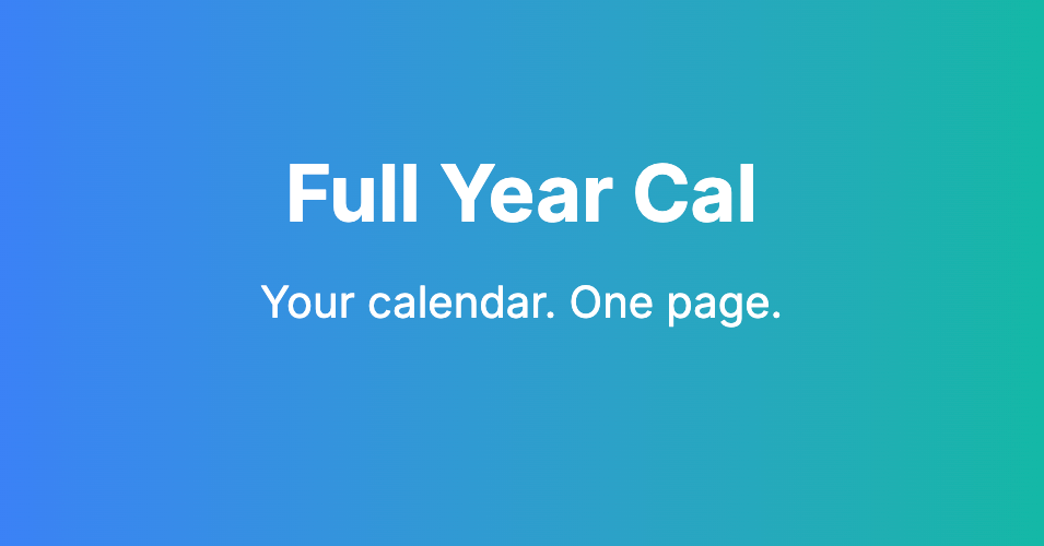 Full Year Cal